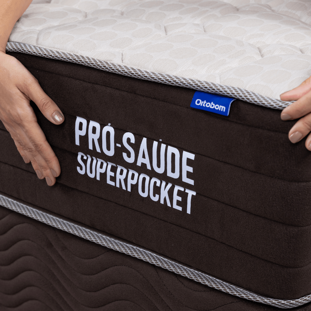 Conjunto Prata: Pró Saúde Super Pocket Queen parcelado em até 21x | Ortobom - Ortobom